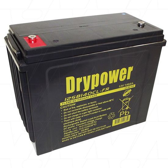 Drypower 12SB140CL-FR 12V 140Ah Sealed Lead Acid Battery