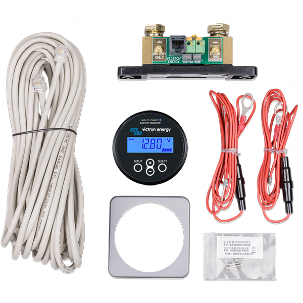 Victron Energy 6.5-70VDC Smart Black Precision Battery Panel Monitor ...