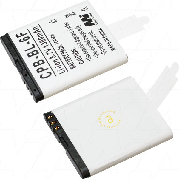 Mobile CPB-BL-6F Telephone Battery suitable for Nokia N78, N95 8Gb ...