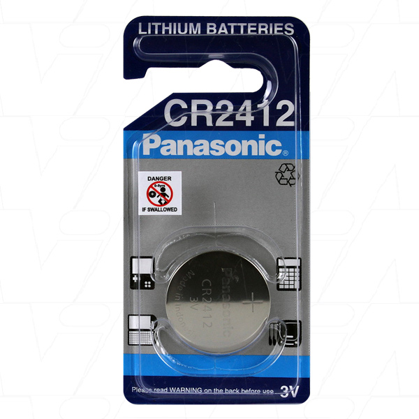 Panasonic CR2412 Specialised 3V Lithium Coin Battery | Batteries Direct