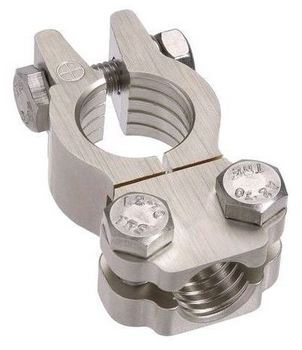 Satin Forged Brass Battery Terminals