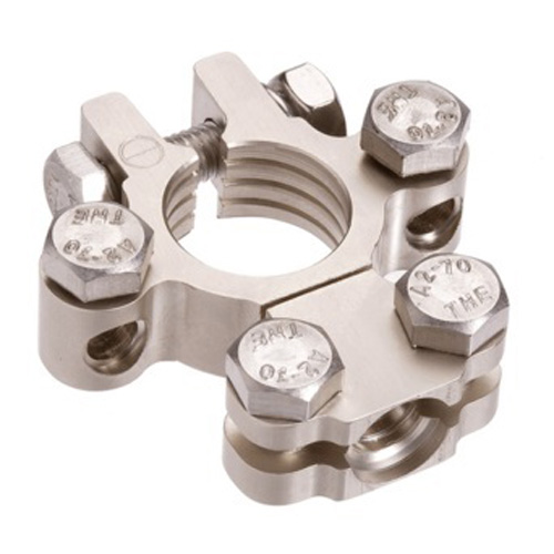 Satin Forged Brass Battery Terminals (Negative) (Saddle with Dual ...