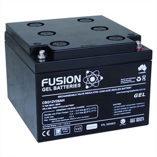 Fusion CBG12V26AH Gel VRLA 12V 26Ah - Cyclic Use | Batteries Direct