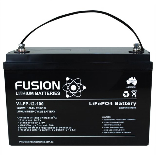 Fusion V-LFP-12-100 12V 100AH Lithium Deep-Cycle LiFePO4 Battery