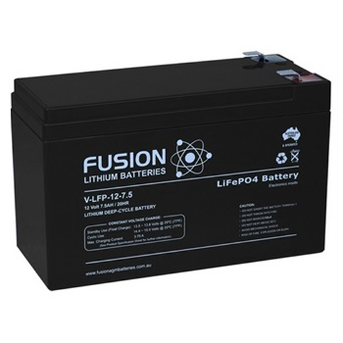 Fusion V-LFP-12-7.5 12V 7.5AH Lithium Deep-Cycle LiFePO4