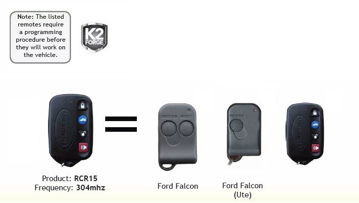 Ford RCR15 Falcons/Falcon Utes Smart Lock Compatible | Batteries Direct